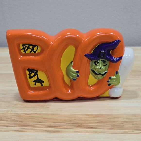 Unbranded | Holiday | Vintage Artisan Painted Ceramic Mold Boo ...